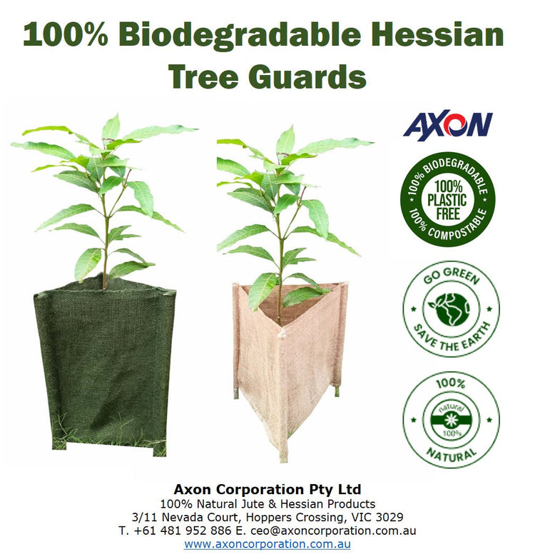 Advantages of Biodegradable Hessian Tree Guards – Axon Corporation Pty Ltd